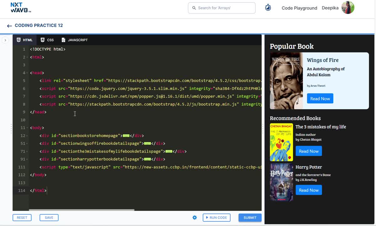 Deepika Uppu on LinkedIn: #day5 #ccbp #nxtwave #30daysofcode #coding # ... Deepika Uppu on LinkedIn: #day5 #ccbp #nxtwave #30daysofcode #coding # ...
