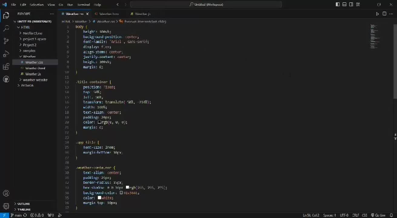 Completed my first task: Weather Website with HTML, CSS, JavaScript and ... Completed my first task: Weather Website with HTML, CSS, JavaScript and ...