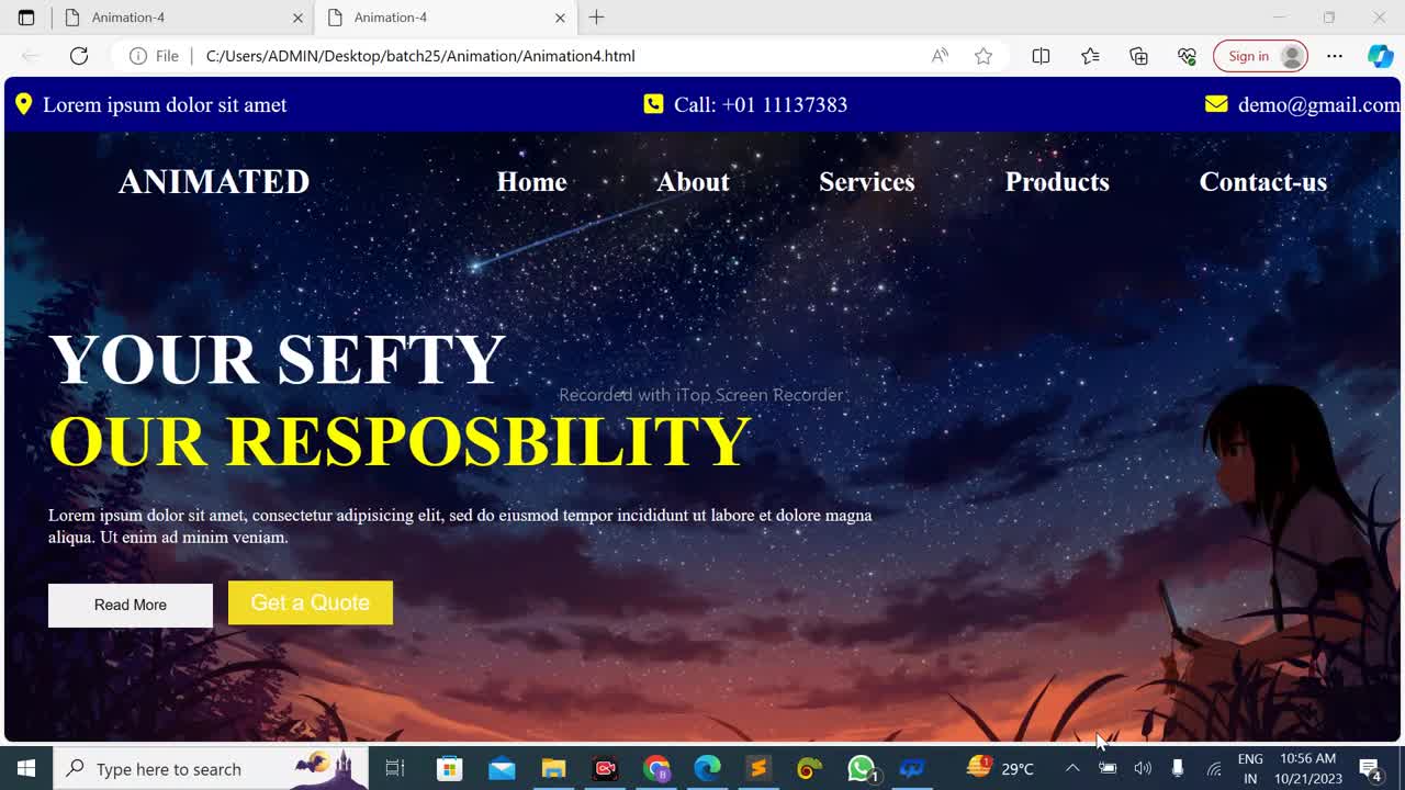 Anchal Bansod on LinkedIn: #html #css #animation Anchal Bansod on LinkedIn: #html #css #animation