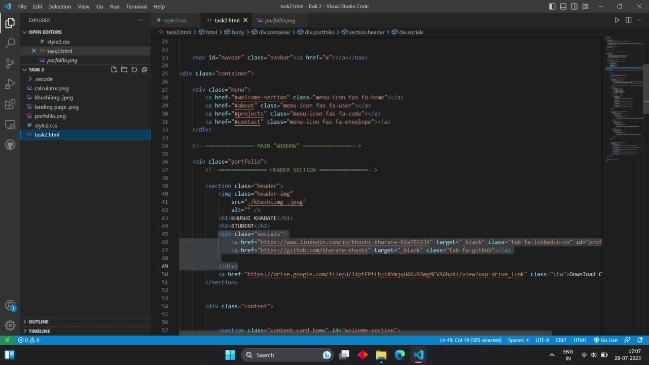 Khushi Kharate on LinkedIn: #connections #codsoft #codsoft #codsoft # ... Khushi Kharate on LinkedIn: #connections #codsoft #codsoft #codsoft # ...