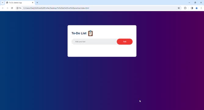Amna Najib on LinkedIn: Just created a simple Todo List app using HTML ... Amna Najib on LinkedIn: Just created a simple Todo List app using HTML ...