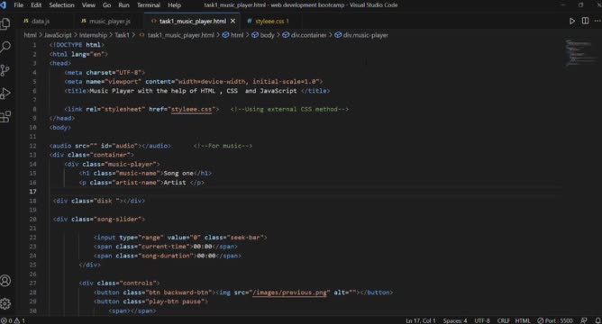 Fiza Khanam on LinkedIn: #nxtech #musicplayer #html #css #javascript Fiza Khanam on LinkedIn: #nxtech #musicplayer #html #css #javascript