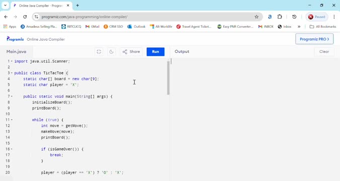 Prathiban S on LinkedIn: #java #programming #internship #tictactoe # ... Prathiban S on LinkedIn: #java #programming #internship #tictactoe # ...