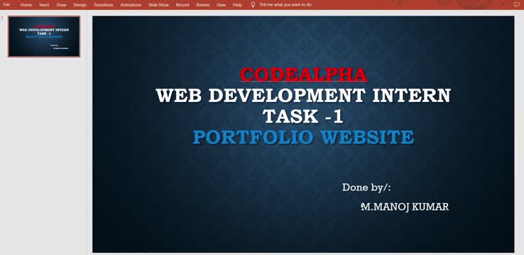 MALLAKUNTA MANOJ KUMAR on LinkedIn: #task1 #codealpha #intern # ... MALLAKUNTA MANOJ KUMAR on LinkedIn: #task1 #codealpha #intern # ...