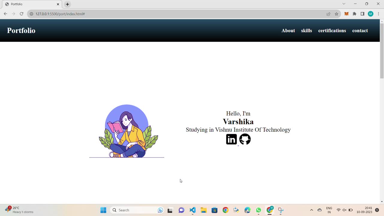 Varshika Reddy Munnangi on LinkedIn: #webdev #html #css #bharatintern # ... Varshika Reddy Munnangi on LinkedIn: #webdev #html #css #bharatintern # ...