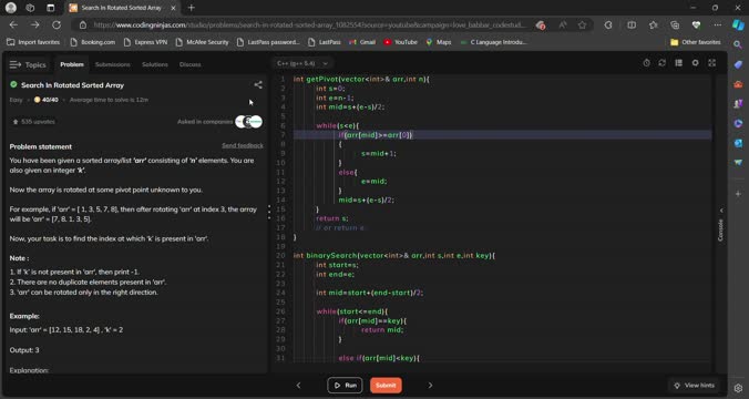 Problem statement: Searching key element in Rotated Array | Sachin Gora ... Problem statement: Searching key element in Rotated Array | Sachin Gora ...
