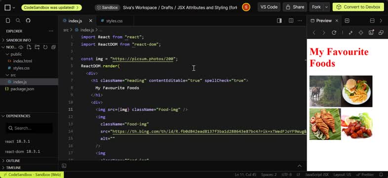 Siva V on LinkedIn: #reactjs #jsx #styling #inlinestyling #webdevelopment… Siva V on LinkedIn: #reactjs #jsx #styling #inlinestyling #webdevelopment…