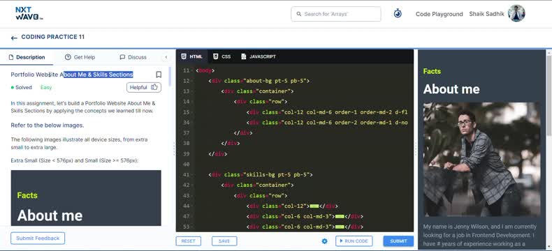 Sadhik Basha Shaik on LinkedIn: #day14 #html #css #bootstrap #ccbp # ... Sadhik Basha Shaik on LinkedIn: #day14 #html #css #bootstrap #ccbp # ...
