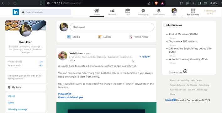Ovais khan on LinkedIn: #webdevelopment #htmlcss #codingpassion # ... Ovais khan on LinkedIn: #webdevelopment #htmlcss #codingpassion # ...