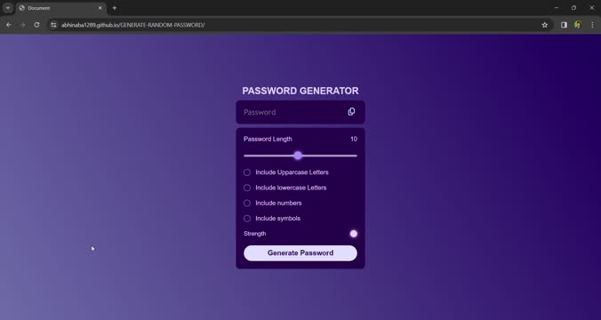 Abhinaba Mukherjee on LinkedIn: #passwordgenerator #webdevelopment # ... Abhinaba Mukherjee on LinkedIn: #passwordgenerator #webdevelopment # ...