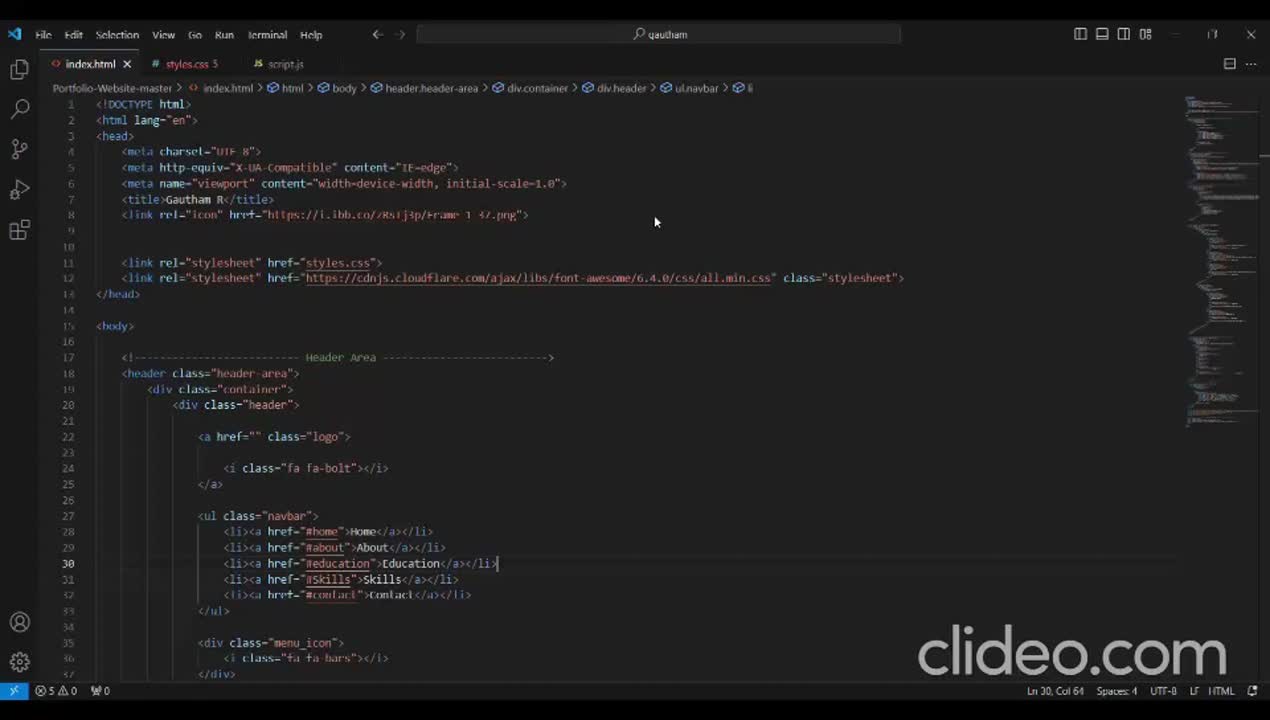 Gautham R on LinkedIn: #codsoft #webdevelopment #html #css #js Gautham R on LinkedIn: #codsoft #webdevelopment #html #css #js
