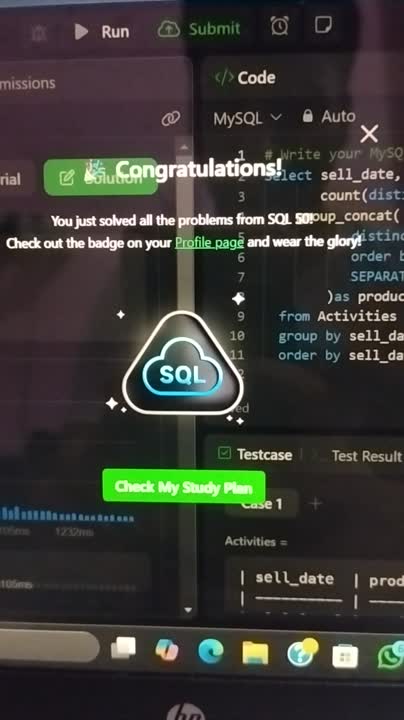 Prakhar Pandey on LinkedIn: #sql #leetcode #achievement # ... Prakhar Pandey on LinkedIn: #sql #leetcode #achievement # ...
