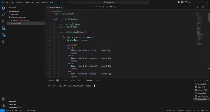 Gayathri PJ on LinkedIn: #internpe #tictactoe #java Gayathri PJ on LinkedIn: #internpe #tictactoe #java