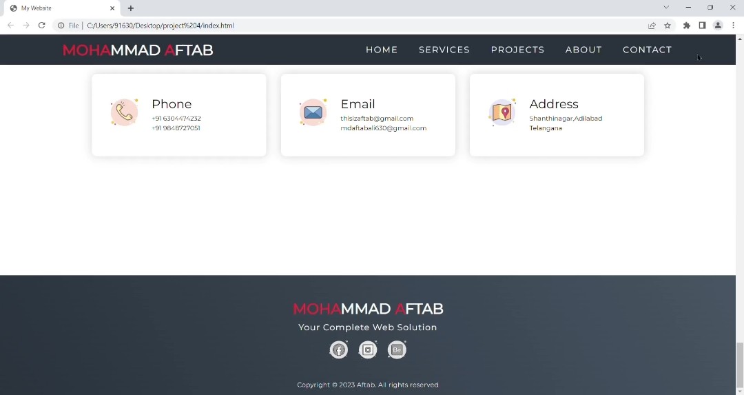Aftab Ali on LinkedIn: #html #css #javascript #portfoliowebsite # ... Aftab Ali on LinkedIn: #html #css #javascript #portfoliowebsite # ...