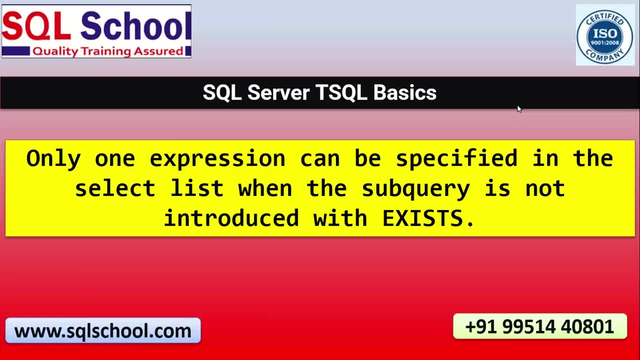 SQL School (SQL Server DEV, DBA , MSBI & Power BI) Training Institute ... SQL School (SQL Server DEV, DBA , MSBI & Power BI) Training Institute ...