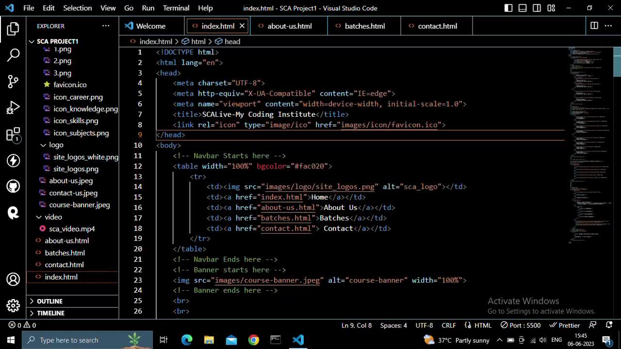 Mayank Karade on LinkedIn: #scalive #html #project #coding #codingprogress Mayank Karade on LinkedIn: #scalive #html #project #coding #codingprogress