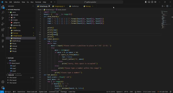 Ritesh Yadav on LinkedIn: #game #ai #python #codsoft Ritesh Yadav on LinkedIn: #game #ai #python #codsoft