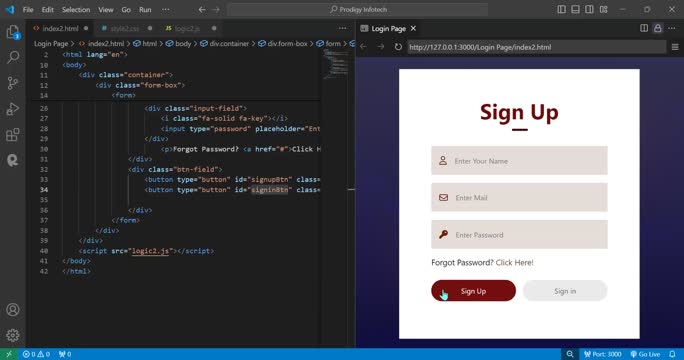 Finished a stunning Landing Page with Prodigy InfoTech | Susmit Sarkar ... Finished a stunning Landing Page with Prodigy InfoTech | Susmit Sarkar ...