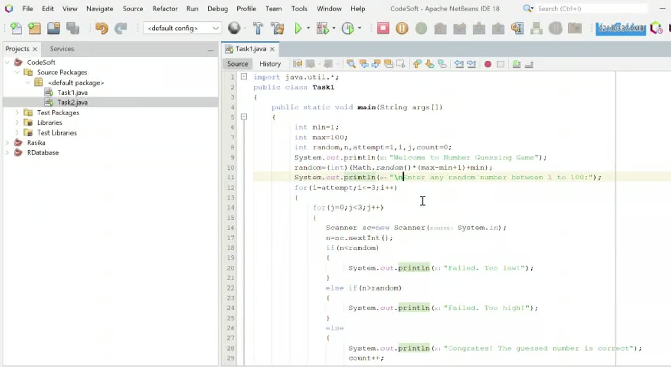 Monika Shinde on LinkedIn: #codsoft #javaprogramming #codsoftinternship Monika Shinde on LinkedIn: #codsoft #javaprogramming #codsoftinternship