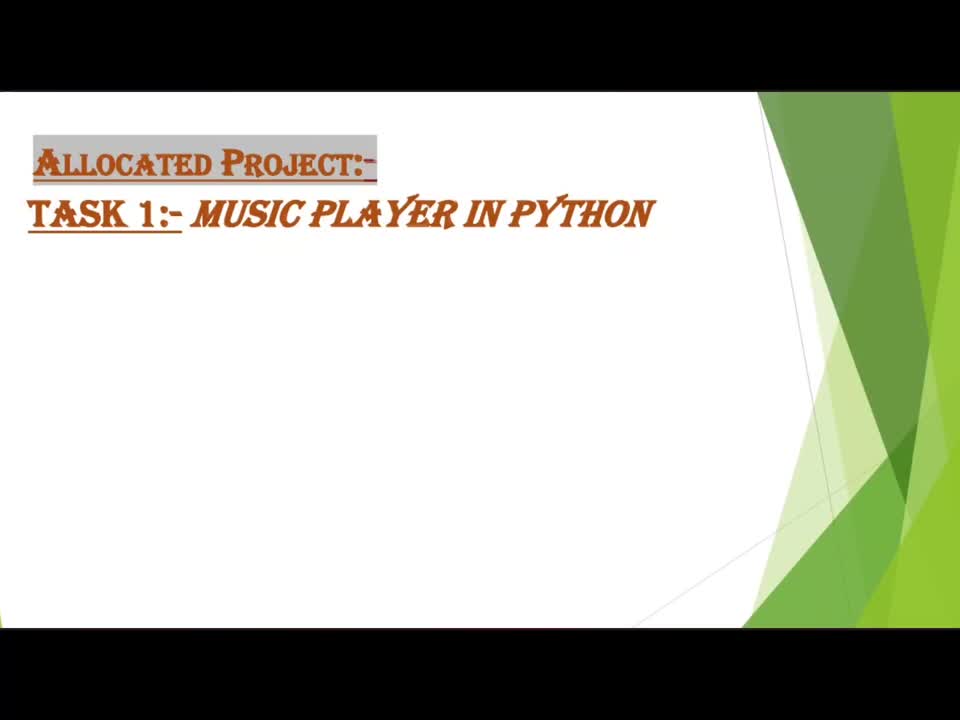 RUPESH KUMAR K on LinkedIn: Task 1: - Music player in python RUPESH KUMAR K on LinkedIn: Task 1: - Music player in python