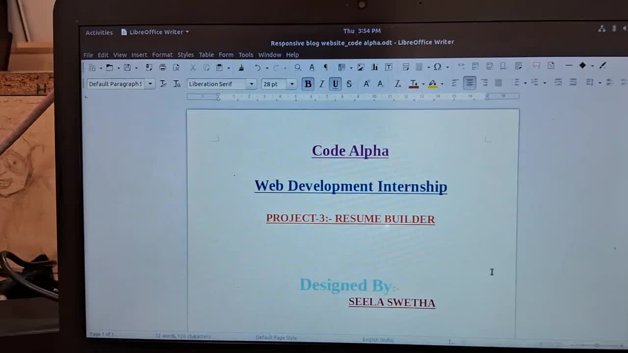 Seela Swetha on LinkedIn: #webdevelopment #codealpha Seela Swetha on LinkedIn: #webdevelopment #codealpha