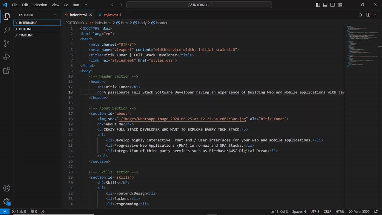 Ritik Kumar on LinkedIn: #webdevelopment #internship #codsoft # ... Ritik Kumar on LinkedIn: #webdevelopment #internship #codsoft # ...