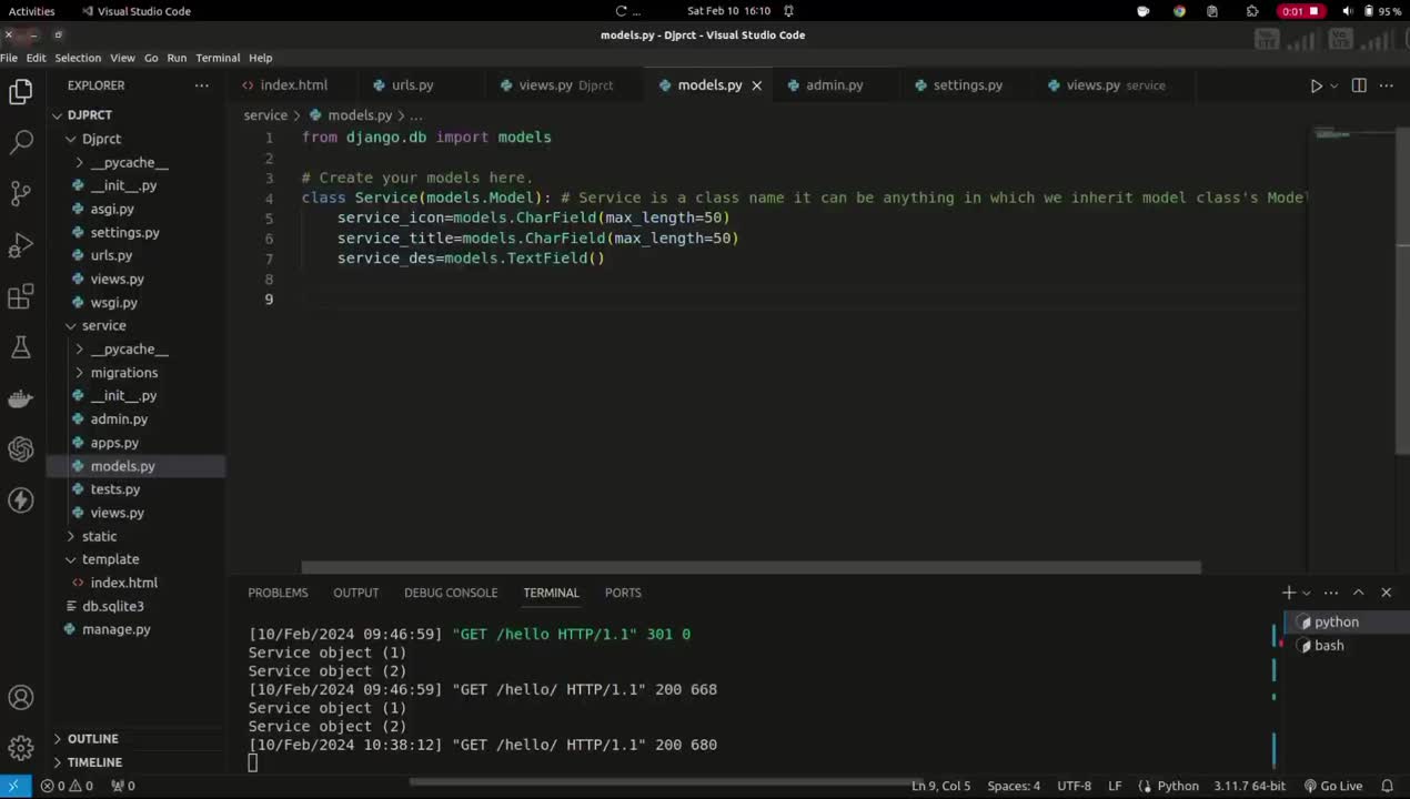 Vaibhav Tiwari on LinkedIn: #codingjourney #django #python # ... Vaibhav Tiwari on LinkedIn: #codingjourney #django #python # ...