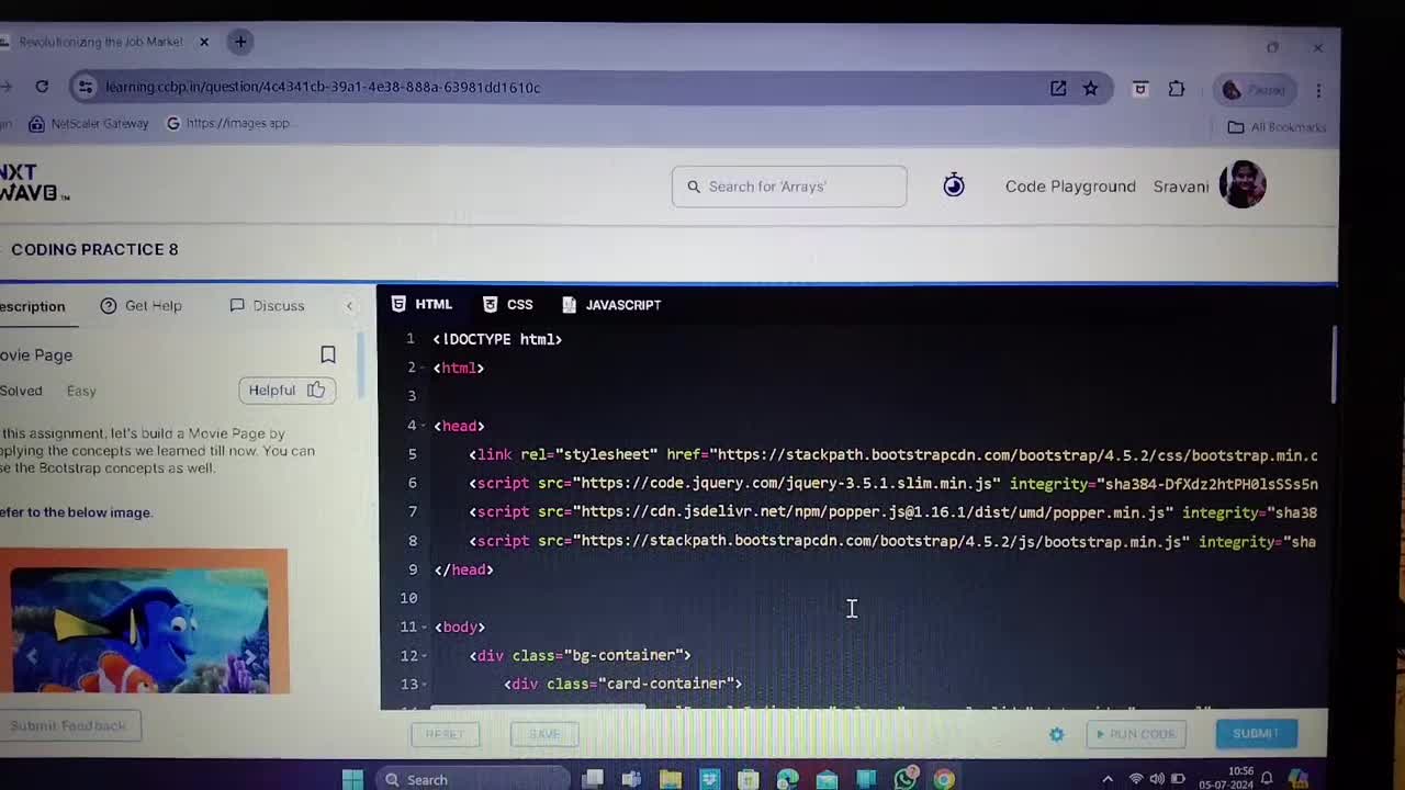 Sravani Mukkara on LinkedIn: #ccbpi #coding #nxtwave #practice Sravani Mukkara on LinkedIn: #ccbpi #coding #nxtwave #practice