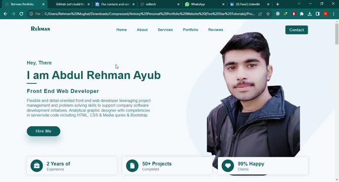 Rehman Mughal on LinkedIn: #html #css #bootstrap #javascript #portfolio ... Rehman Mughal on LinkedIn: #html #css #bootstrap #javascript #portfolio ...