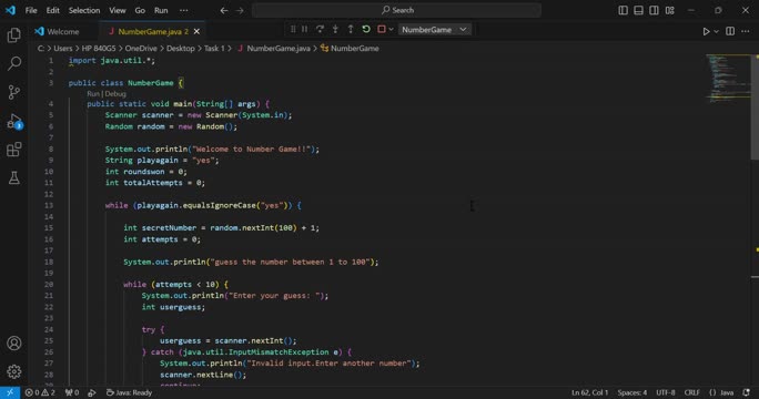Theevana P S on LinkedIn: #internship #codsoft #javaprogramming # ... Theevana P S on LinkedIn: #internship #codsoft #javaprogramming # ...