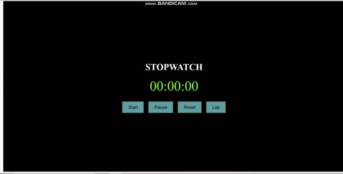 A Vignesh Rao on LinkedIn: Task 2 Completed(Stopwatch) Prodigy InfoTech A Vignesh Rao on LinkedIn: Task 2 Completed(Stopwatch) Prodigy InfoTech