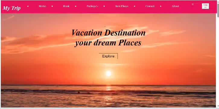 I made a travel website with html,css,js | Anulekha Koley posted on the ... I made a travel website with html,css,js | Anulekha Koley posted on the ...