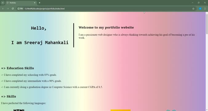 Sreeraj Mahanakali on LinkedIn: #codesoft #webdevelopment Sreeraj Mahanakali on LinkedIn: #codesoft #webdevelopment