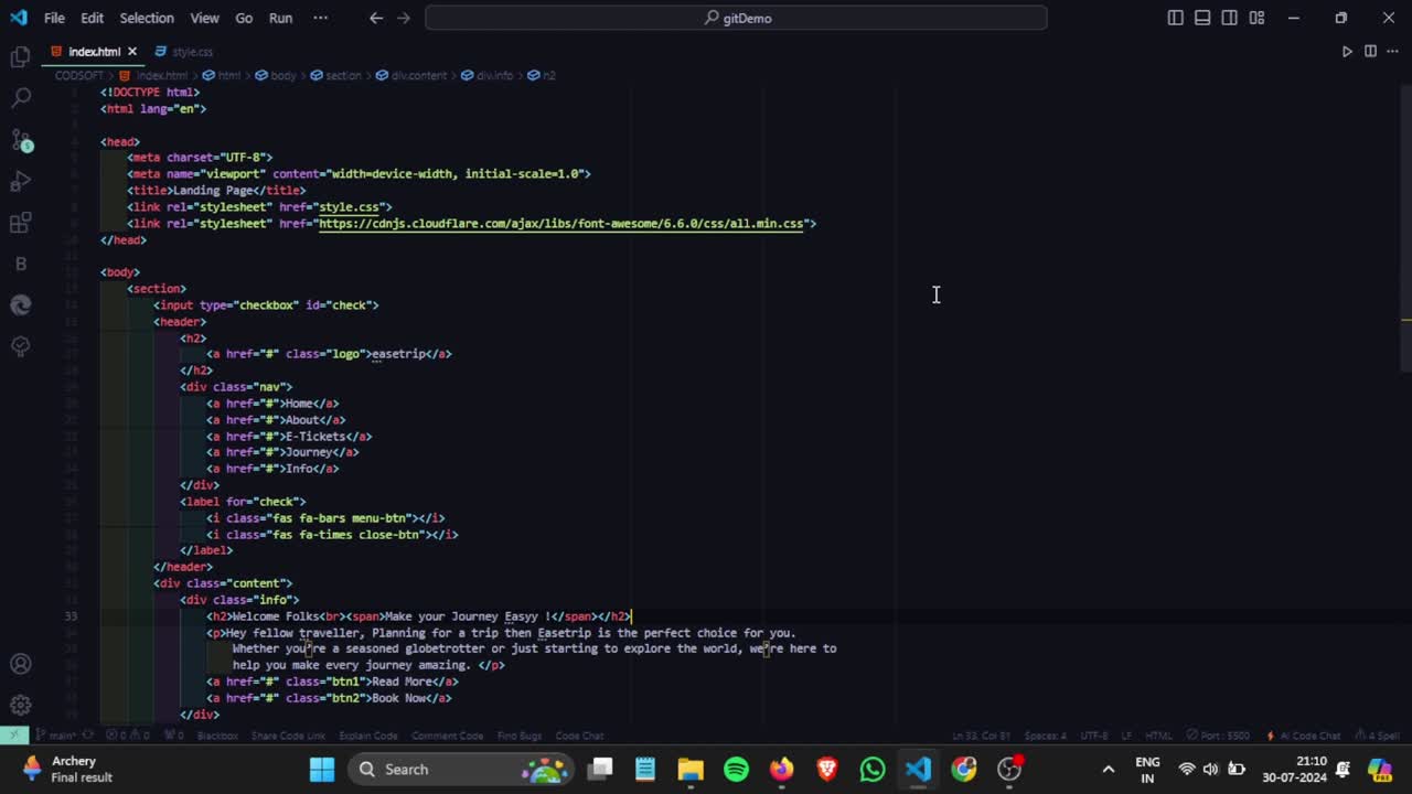 Prabhu Jethi on LinkedIn: #webdevelopment #codsoft #internship # ... Prabhu Jethi on LinkedIn: #webdevelopment #codsoft #internship # ...
