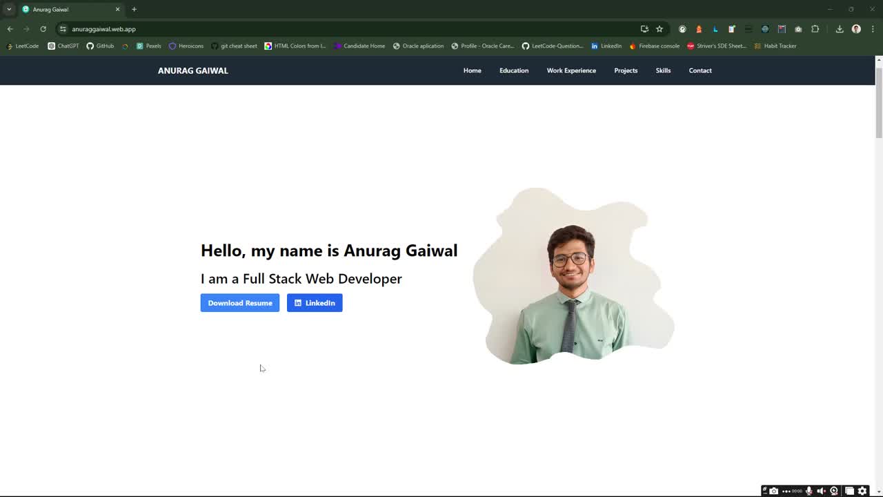 Anurag Gaiwal on LinkedIn: #30dayschallenge #personalportfolio #reactjs ... Anurag Gaiwal on LinkedIn: #30dayschallenge #personalportfolio #reactjs ...