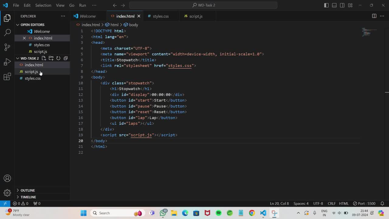 Jenisha J on LinkedIn: #webdevelopment #prodigyinfotech #internship Jenisha J on LinkedIn: #webdevelopment #prodigyinfotech #internship