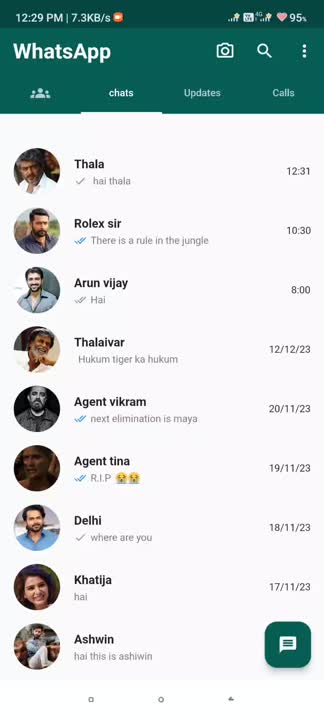 Bharath R on LinkedIn: WhatsApp clone in flutter 🍃🪭 Bharath R on LinkedIn: WhatsApp clone in flutter 🍃🪭