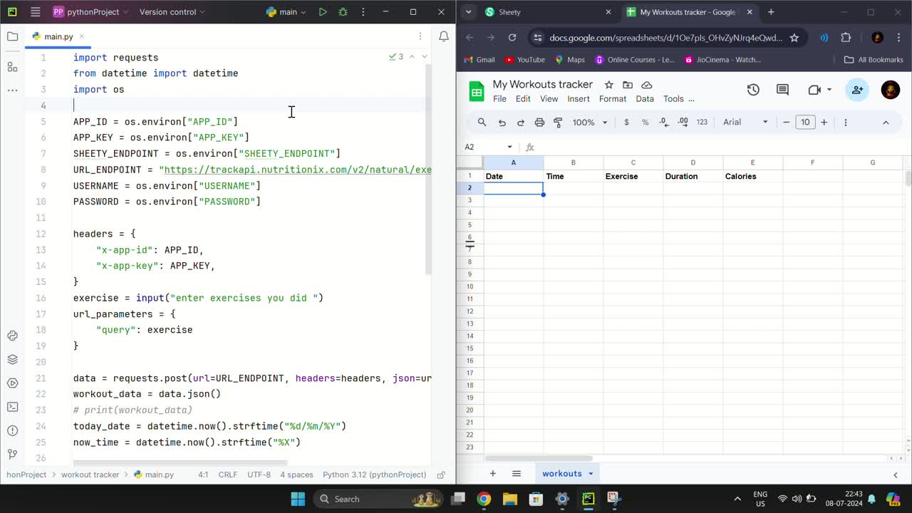 Vishwas Ferwani on LinkedIn: #python #apis #nutritionix #sheety # ... Vishwas Ferwani on LinkedIn: #python #apis #nutritionix #sheety # ...