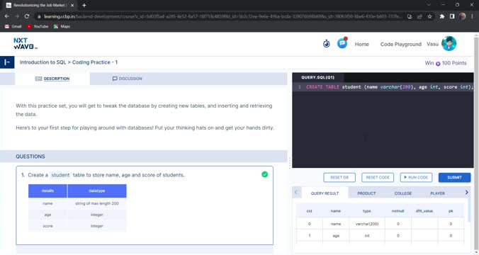 Vasu viyyapu on LinkedIn: #ccbp #nxtwave #rahulattulurisir #sql # ... Vasu viyyapu on LinkedIn: #ccbp #nxtwave #rahulattulurisir #sql # ...