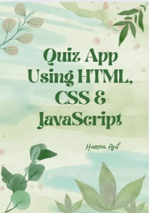 Hamna Asif on LinkedIn: #webdevelopment #javascript #html #css #quizapp ... Hamna Asif on LinkedIn: #webdevelopment #javascript #html #css #quizapp ...
