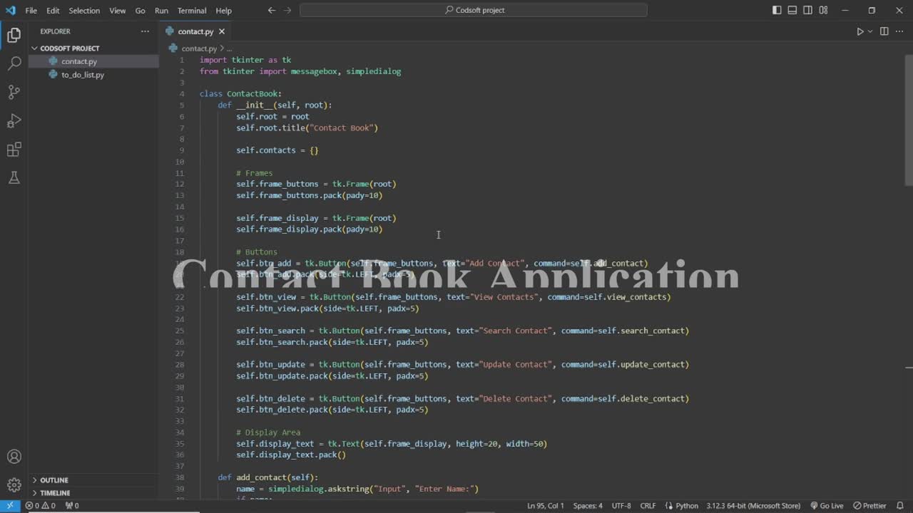 Sumit Katkam on LinkedIn: #python #coding #programming #contactbook # ... Sumit Katkam on LinkedIn: #python #coding #programming #contactbook # ...