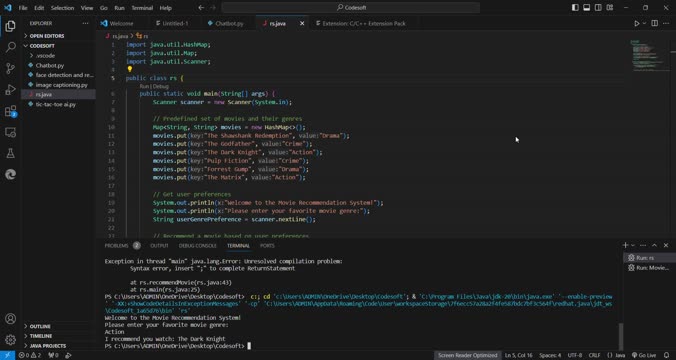 Sanjay Kumar on LinkedIn: #internship #codesoft #recommendationsystem # ... Sanjay Kumar on LinkedIn: #internship #codesoft #recommendationsystem # ...