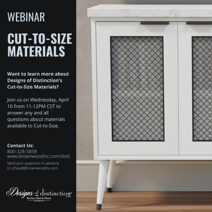 Designs of Distinction® on LinkedIn: Webinar: Cut-to-Size Materials ... Designs of Distinction® on LinkedIn: Webinar: Cut-to-Size Materials ...