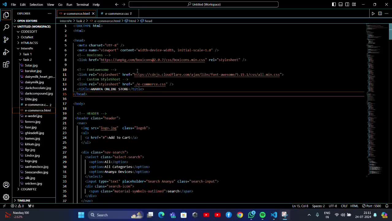 Ritu Rana on LinkedIn: #webdevelopment #internship #ecommerce #html # ... Ritu Rana on LinkedIn: #webdevelopment #internship #ecommerce #html # ...