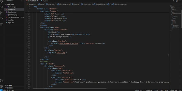 Safa Ebrahim on LinkedIn: #codsoft #internship #html #css Safa Ebrahim on LinkedIn: #codsoft #internship #html #css