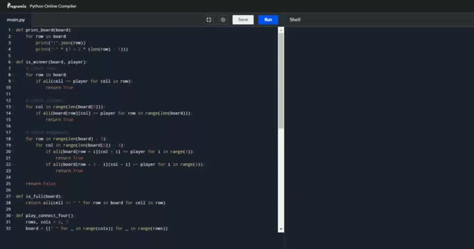My 4th task as an itern in InternPe: Connect four #pythonprogramming # ... My 4th task as an itern in InternPe: Connect four #pythonprogramming # ...