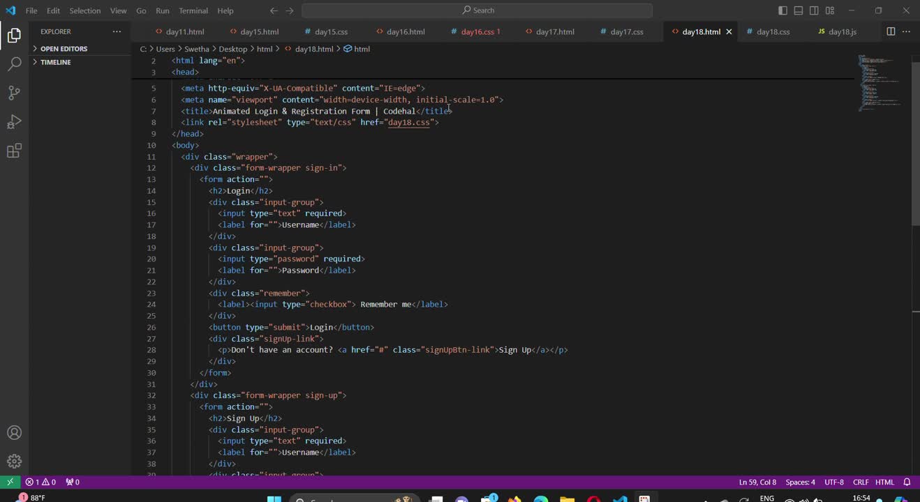 SWETHA S on LinkedIn: #htmlcssjs #fullstack SWETHA S on LinkedIn: #htmlcssjs #fullstack