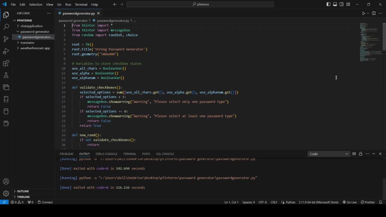 BHAVIKA GONDI on LinkedIn: #python #programming #passwordgenerator # ... BHAVIKA GONDI on LinkedIn: #python #programming #passwordgenerator # ...