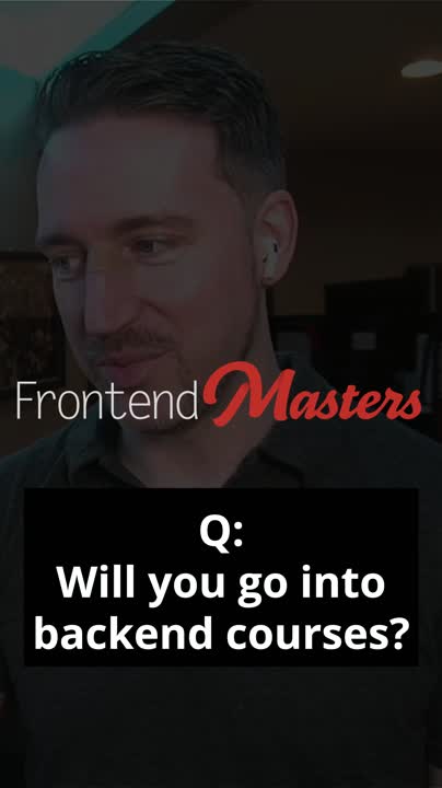 Frontend Masters on LinkedIn: Q: Will Frontend Masters go more into ... Frontend Masters on LinkedIn: Q: Will Frontend Masters go more into ...