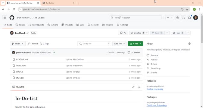 Prem kumar on LinkedIn: #webdevelopment #todolist # ... Prem kumar on LinkedIn: #webdevelopment #todolist # ...